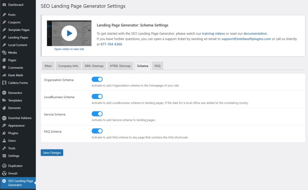 SEO Landing Page Generator – intellasoftplugins